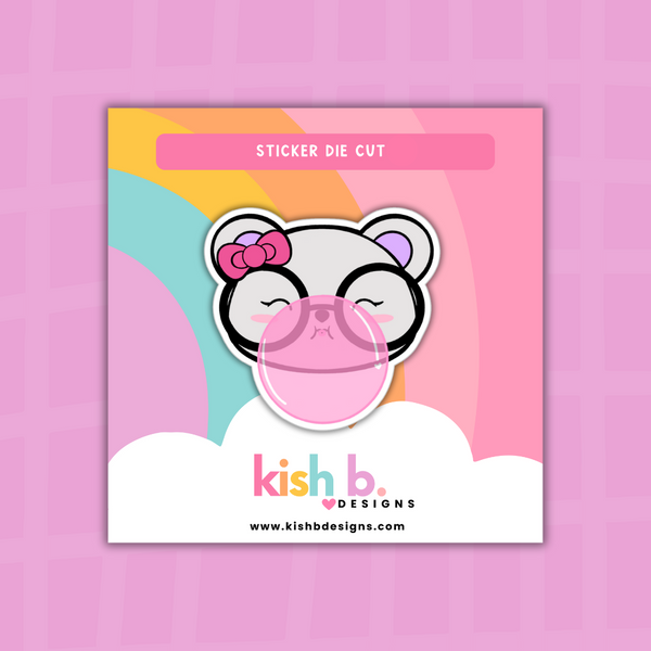 Bubble Gum Emma Bear | Sticker Die Cut – Simply Me, Kish